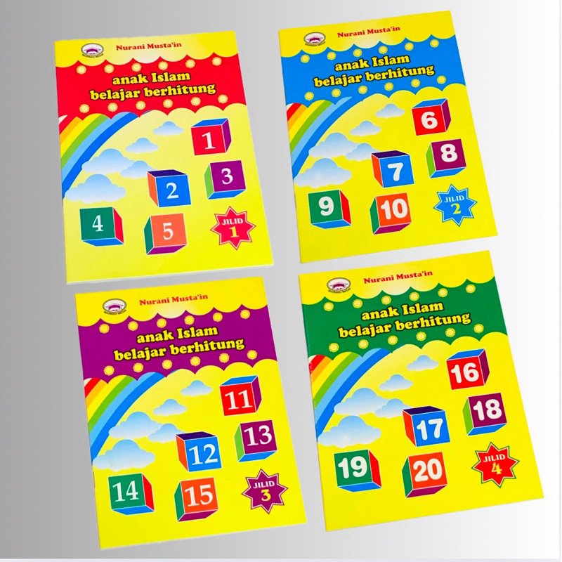 Islamic Children's Book Learning to count volumes 1, 2, 3, 4 (AIIB) | Shopee Malaysia