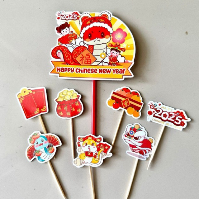 (LA-001) Imlek CAKE TOPPER / IMLEK CAKE DECORATION / IMLEK CAKE TOPPER ...