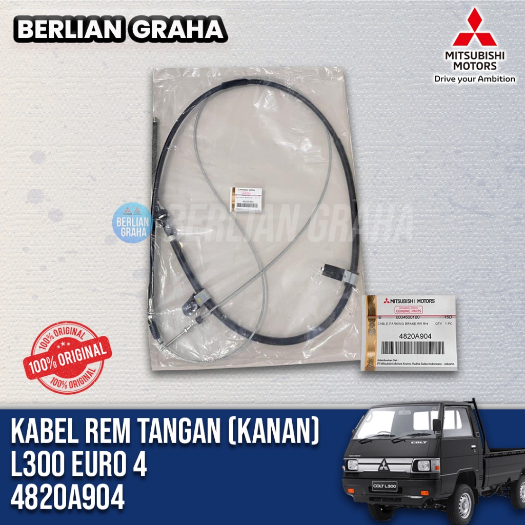 Mitsubishi L300 Euro 4 Handbrake Cable (Right) Original Mitsubishi ...