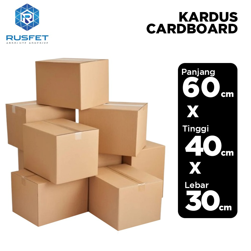 Plain Cardboard Box/Cardboard Packing 60 x 40 x 30 Single Wall ...
