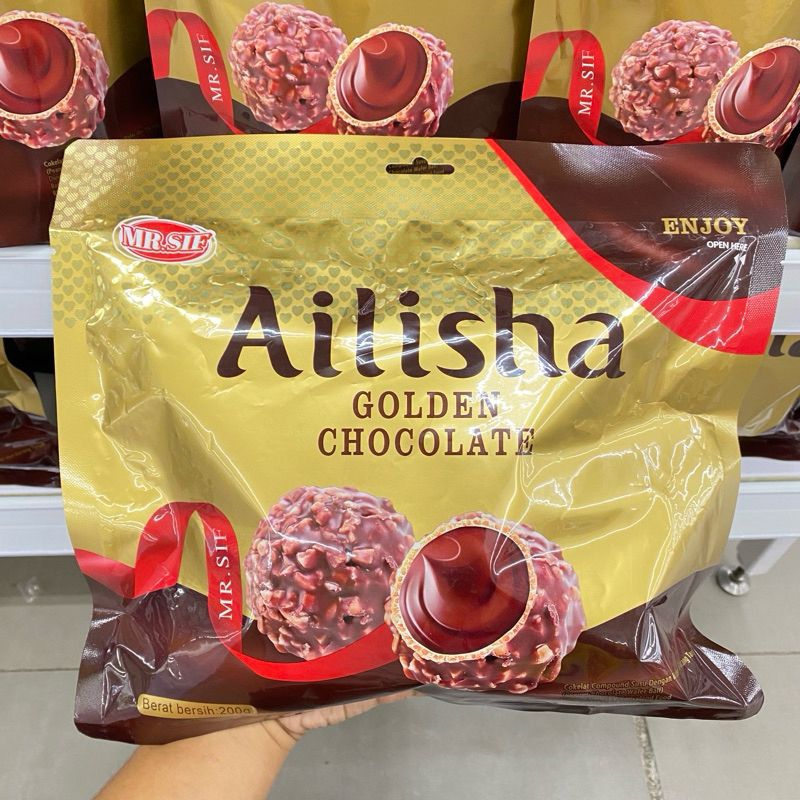 MR SIF Ailisha Golden Chocolate, Malaysian Chocolate Ball | Shopee Malaysia