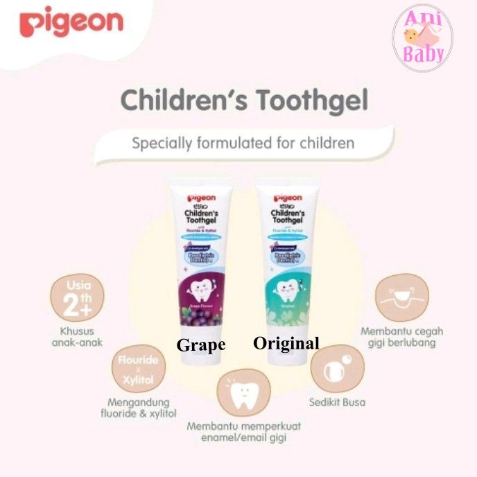 Pigeon TOOTHPASTE FOR CHILDREN / PIGEON CHILDREN'S TOOTHPASTE 45g ...