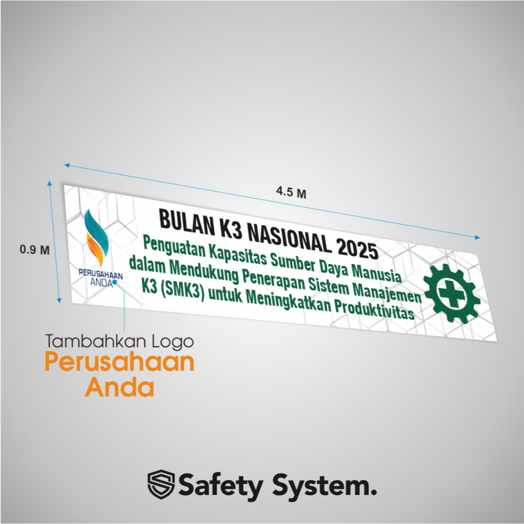 2025 National K3 Month Banner Banner with Theme Strengthening Human Resource Capacity in ...