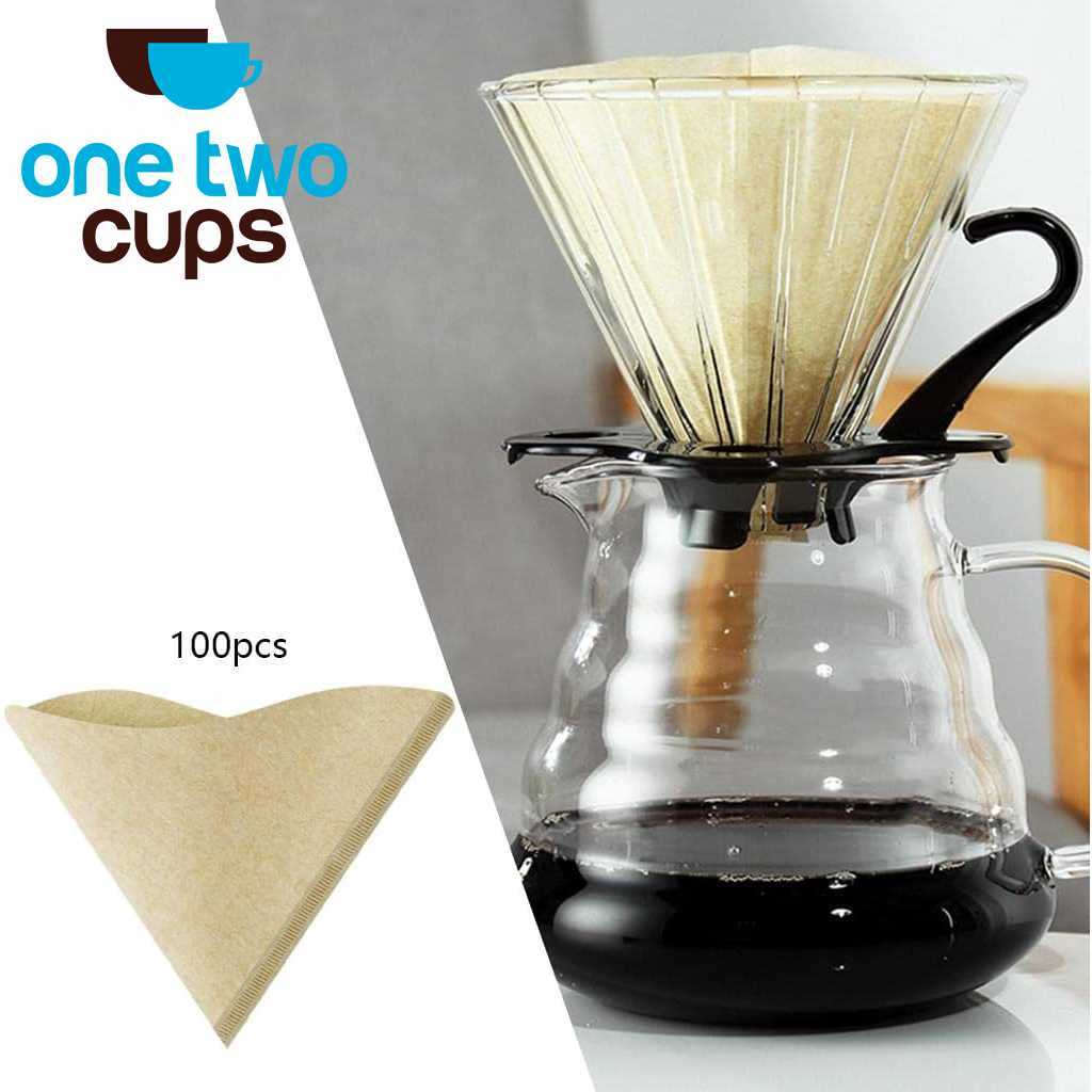 For coffee Filter Paper Coffee Filter Paper V60 1-2 Cups 100 PCS ...