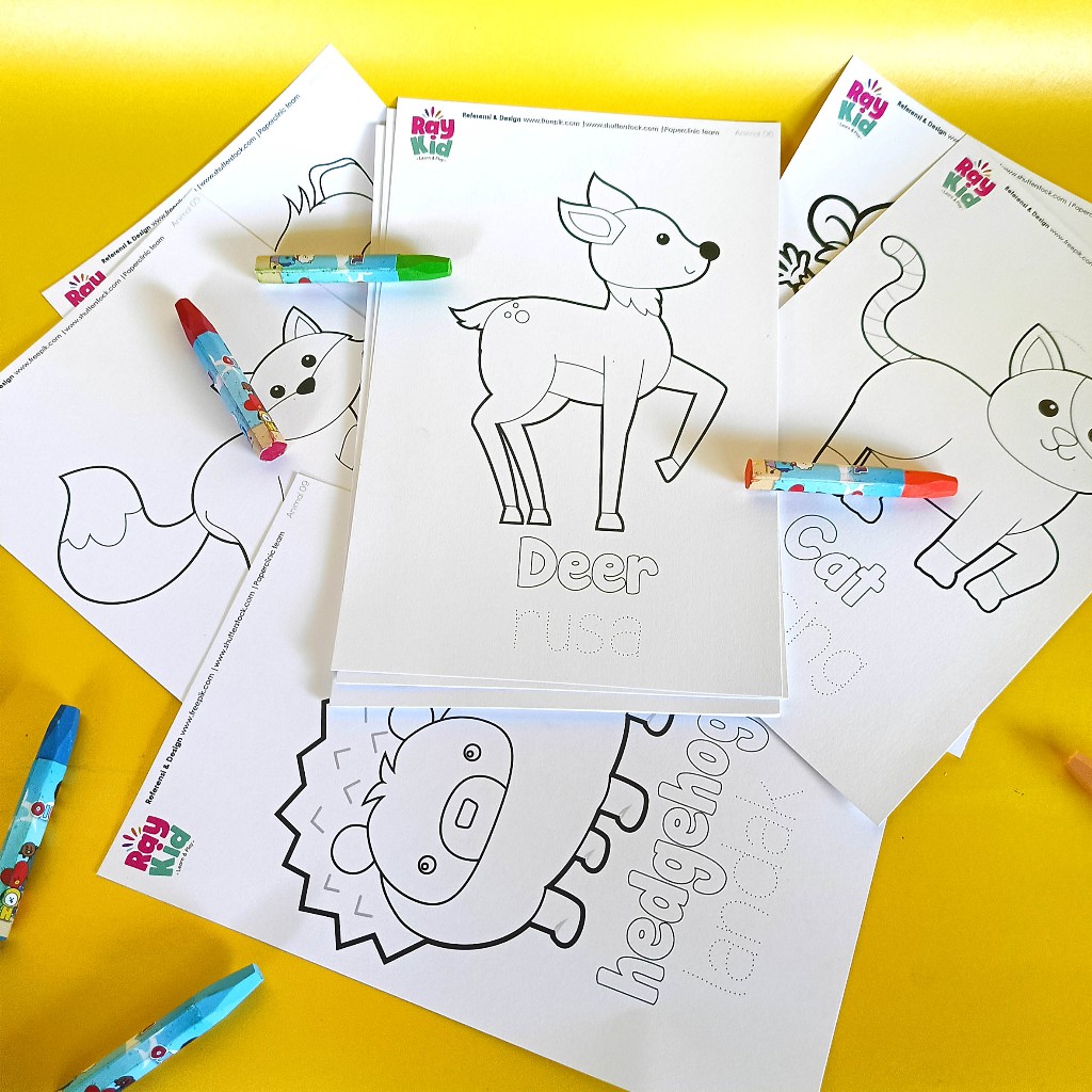 Drawing Coloring Sheets for Children contains 16 sheets of thick paper ...