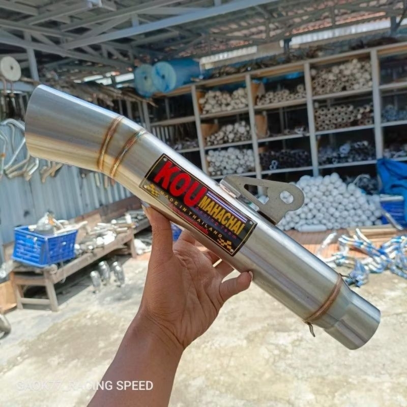 Kou Mahachai super OPEN Tube pipe Rusi_TC125 150 skygo bajaj raider ...