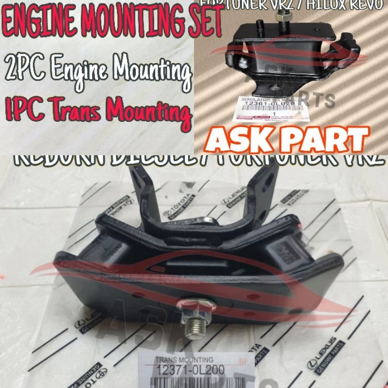 MESIN Engine TRANS MOUNTING ENGINE MOUNTING SET TOYOTA INOVA INNOVA ...