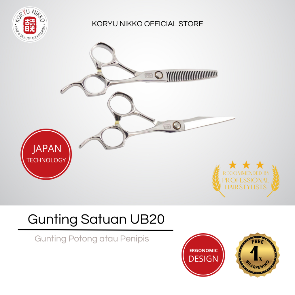 Koryu Nikko - SAVE SINGLE SCISSORS Scissors / Thinner UB 20 Technology ...