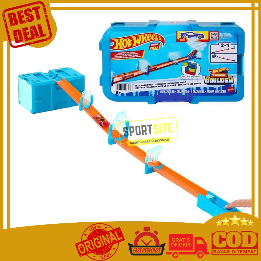 Hot Wheels Ice Crash Pack Epic Track Builder Diecast Toy Car HotWheels ...