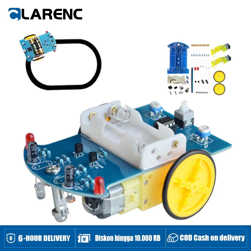 Diy Kit Robot Tracking Line Follower Smart Car Educational Smart Car ...