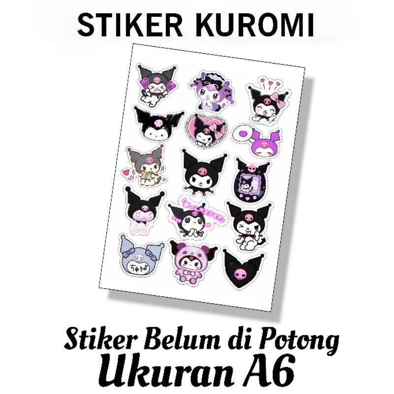 Unique Cute KUROMI Stickers / Character Stickers / Cute Cartoon ...