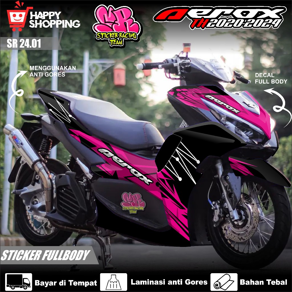 Yamaha Aerox 155 New Connected Full Body Decal Sticker 2020 2021 2022 ...