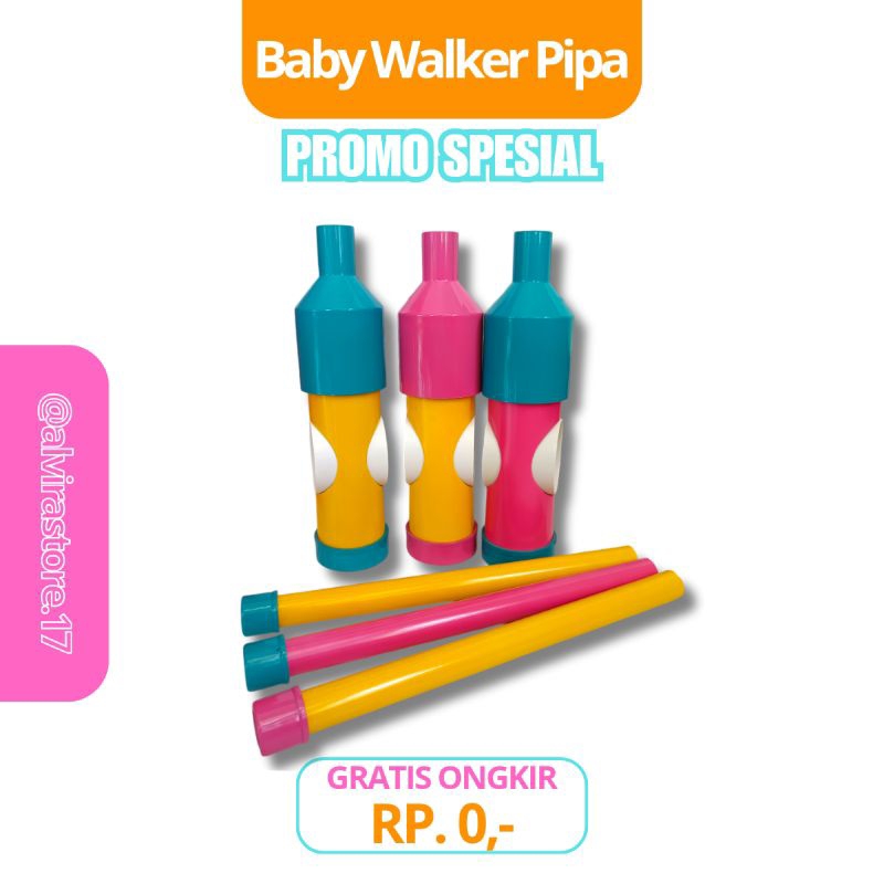 BABY WALKER PVC PARALON PIPE BABY LEARNING TO WALK TOOL || PUSH WALKER ...