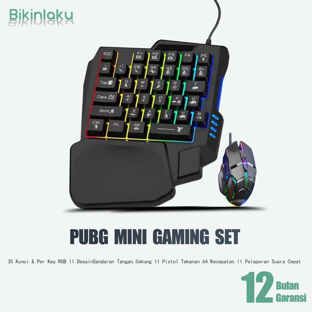 Make you apply RGB Gaming keyboard package PUBG keyboard and Mouse USB ...