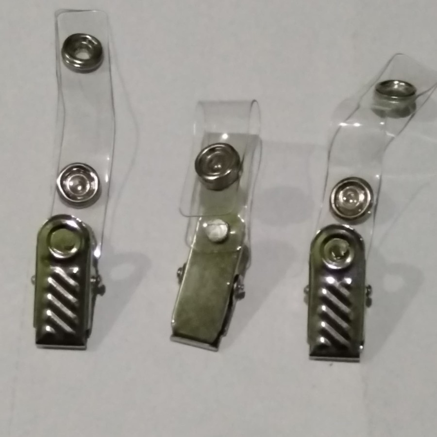 Id card name tag clip/crocodile line clip id card/id card clip | Shopee ...