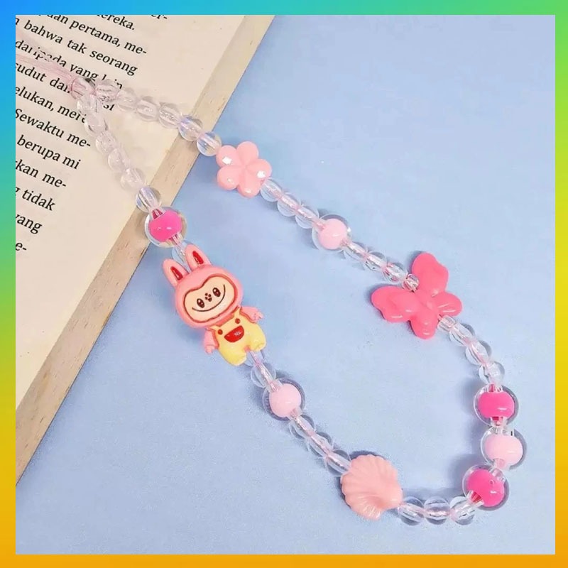 HP Labubu Luxury Premium Bead Cell Phone Strap / Cute Cartoon Labubu ...