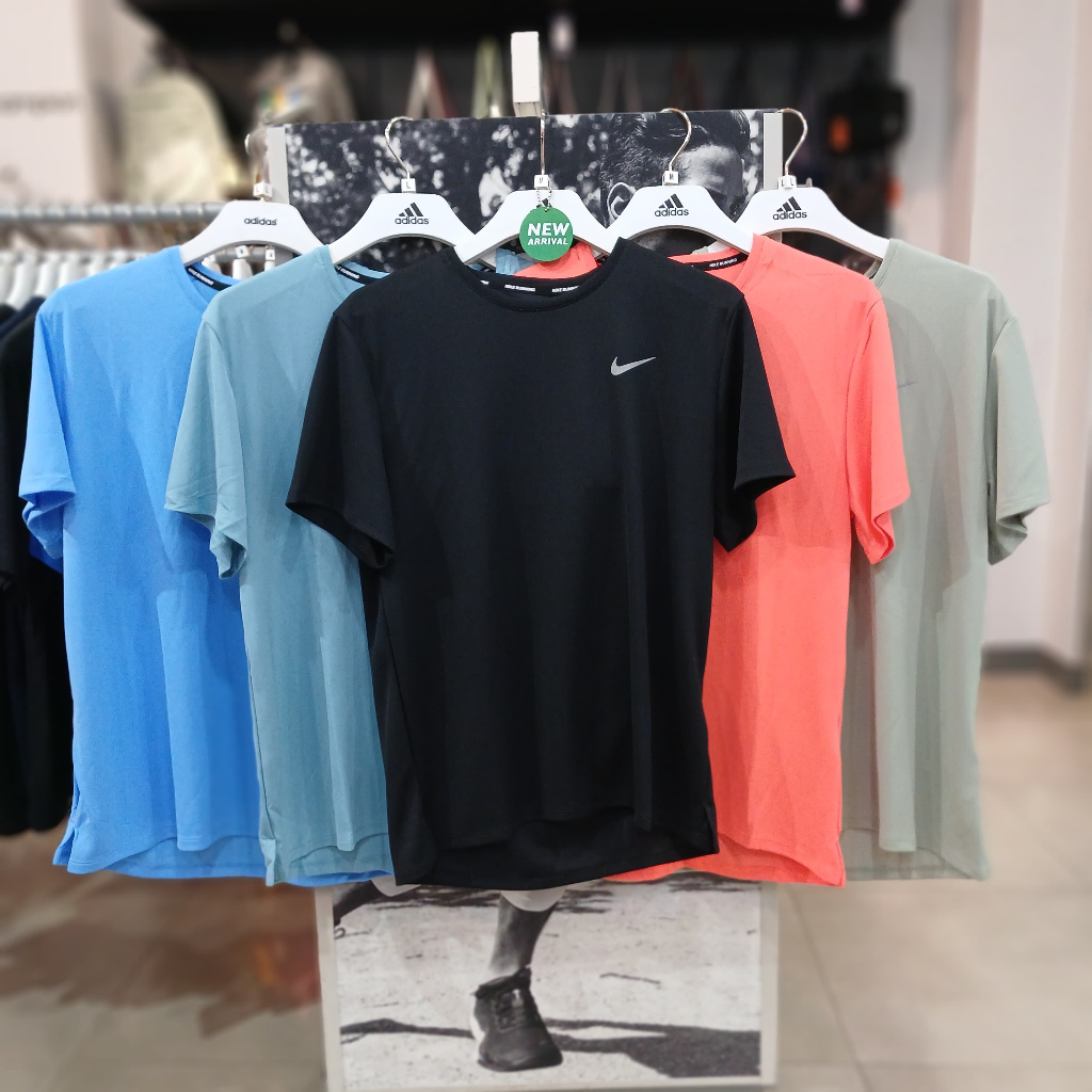 Running Clothes - NIKE Men's Dri-FIT UV Miler Tee - Denim [DV9316-464 ...