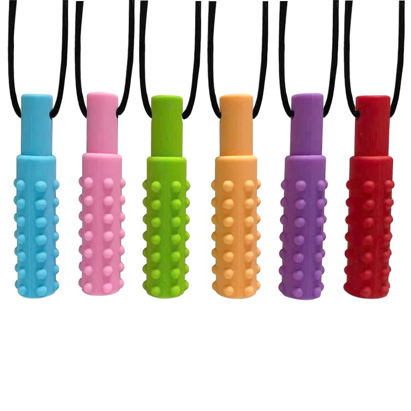 Beauty TEETHER Necklace Chewy GRABBER TRAINING THERAPY OROMOTORCYCLE ...
