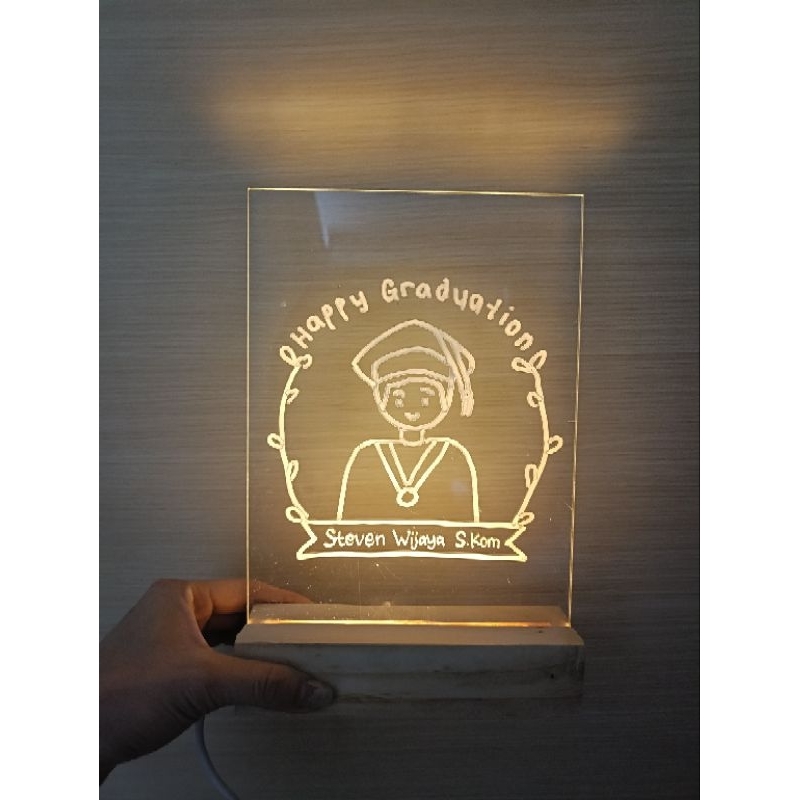 Acrylic GIFT HAPPY GRADUATION BIRTHDAY BIRTHDAY TEACHER'S DAY WEDDING ...