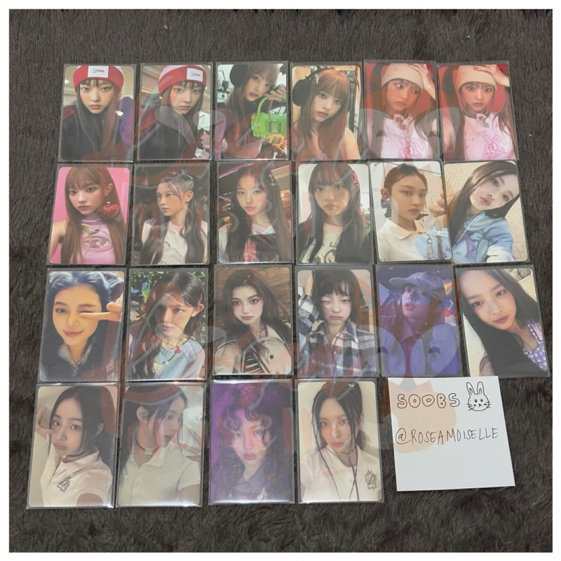 Newjeans new jeans photocard pc kpopmerch - minji hanni danielle haerin hyein | Shopee Malaysia