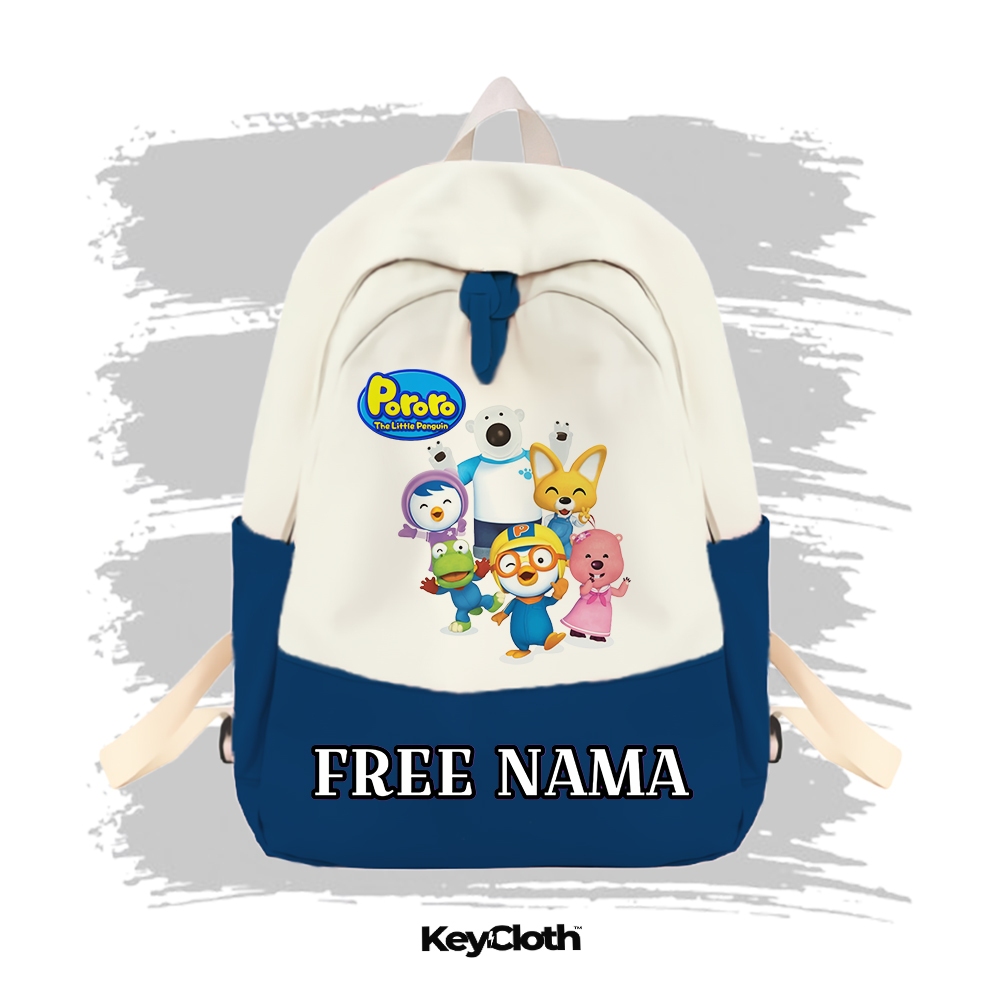 Free Children's Backpack with Pororo The Little Penguin Character Names ...