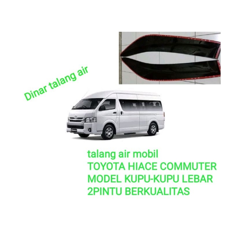 Toyota HIACE COMMUTER car water gutter 2005-2018 WIDE SLIM MODEL (KUPU ...