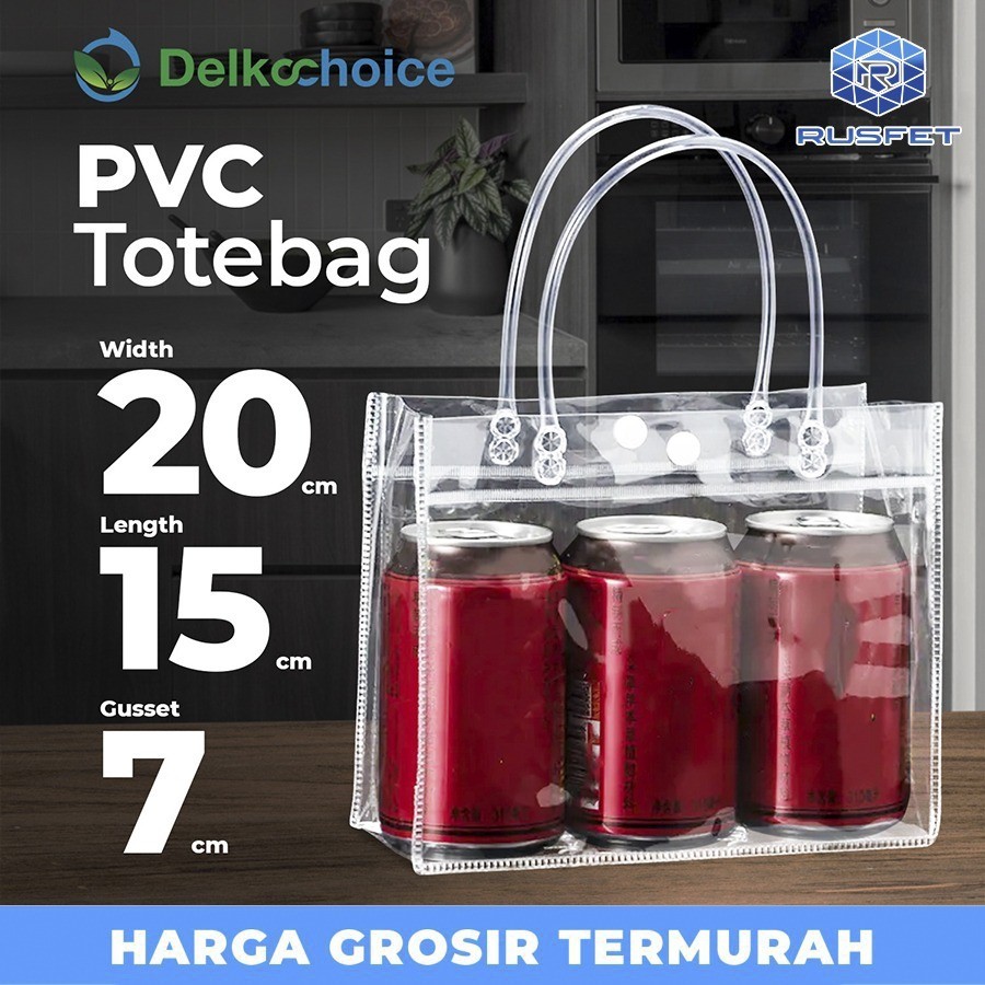 Pvc Mica bag Transparent Tote bag Goodie bag Hampers Premium Plain ...