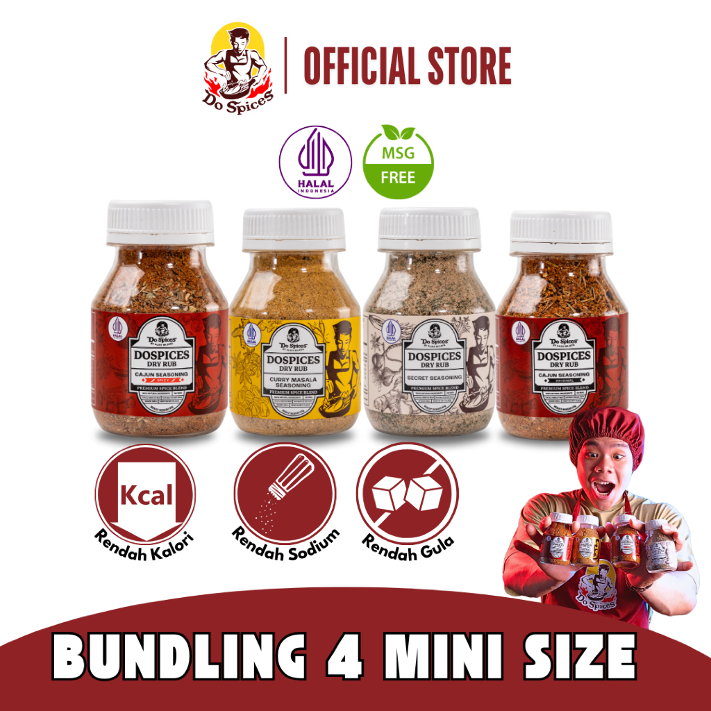 Do Spices [Bundling Package 4 variants] Healthy Dry Rub Low Calorie ...