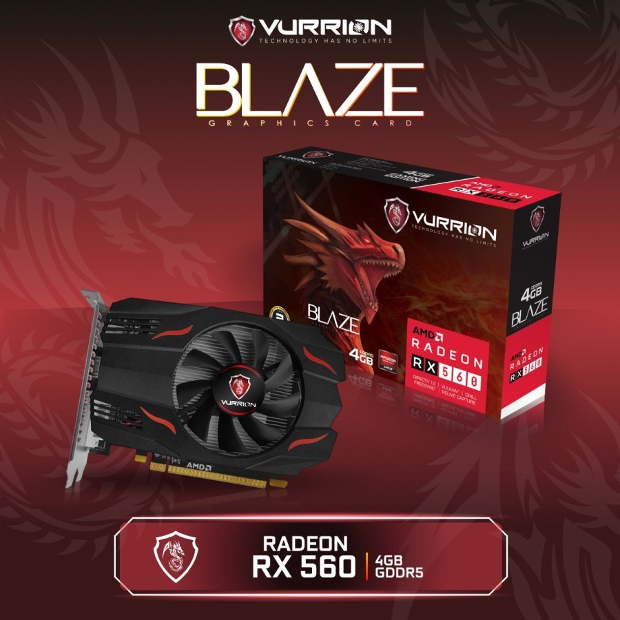 Vga VURRION RX 560 4GB GDDR5 128Bit GAMING VGA ORI | Shopee Malaysia