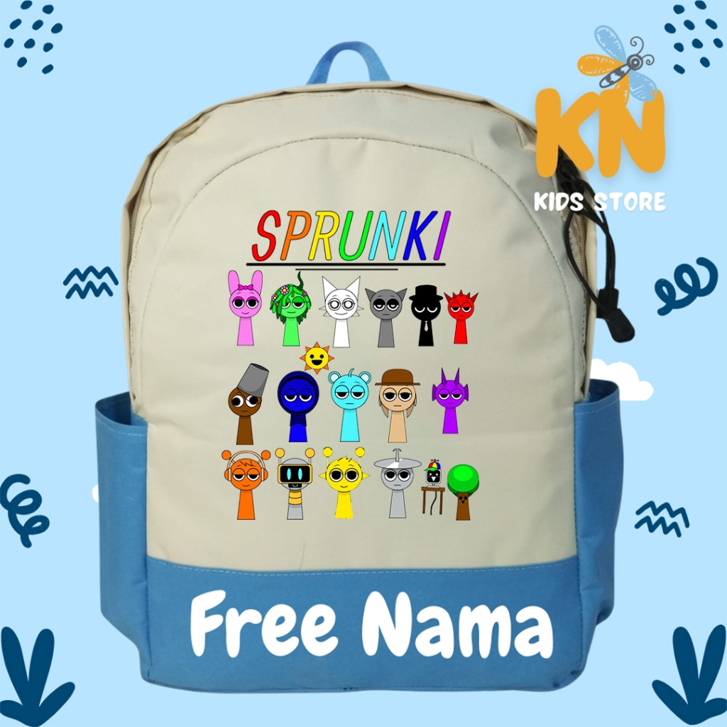 Kn Sprunki Backpack Free Name | Shopee Malaysia