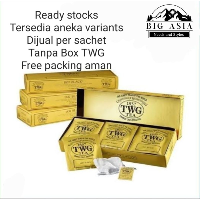 Original fragrant TWG sgp sultan sachet tea tea | Shopee Malaysia