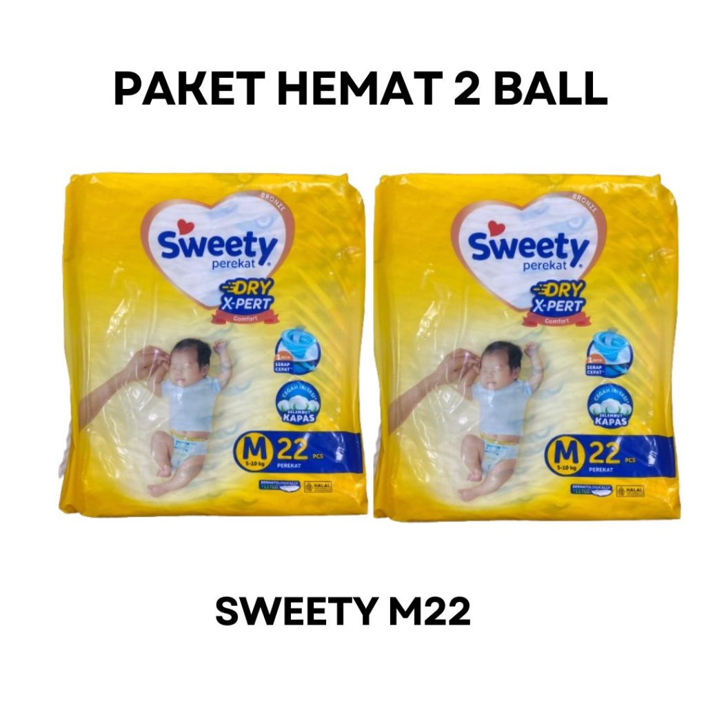 Sweety BRONZE DRY X-PERT M22/PACKAGE 2 BALL - (Adhesive Type) | Shopee ...