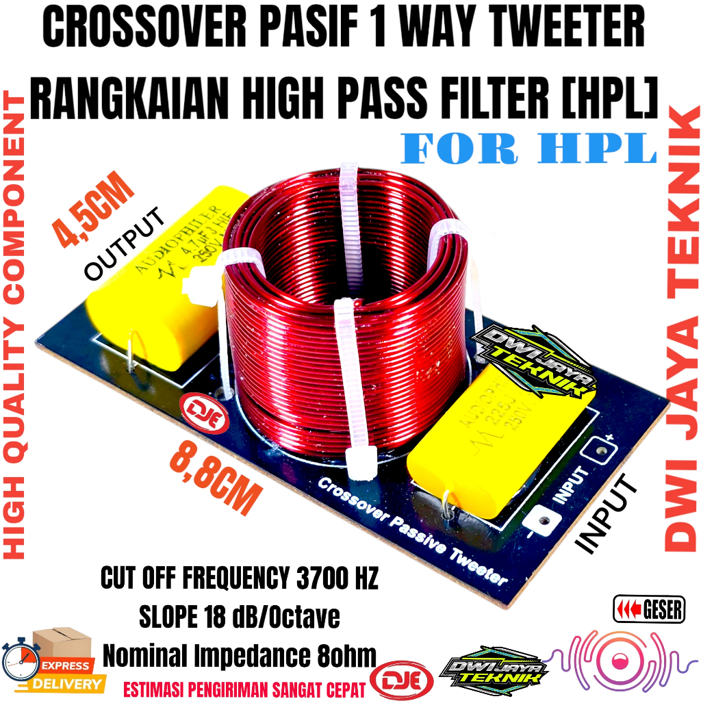 Passive Crossover Tweeter HPL Character Spicy Tweeter DJE.01 | Shopee ...
