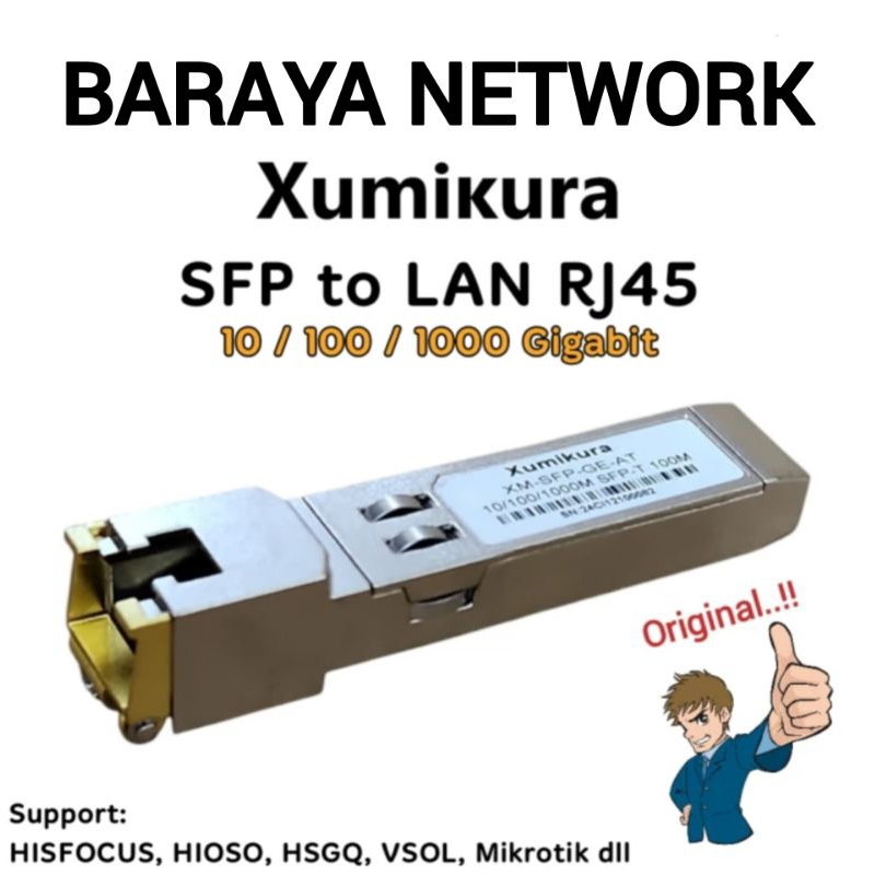 Sfp to LAN RJ45 Gigabit Xumikura | Shopee Malaysia