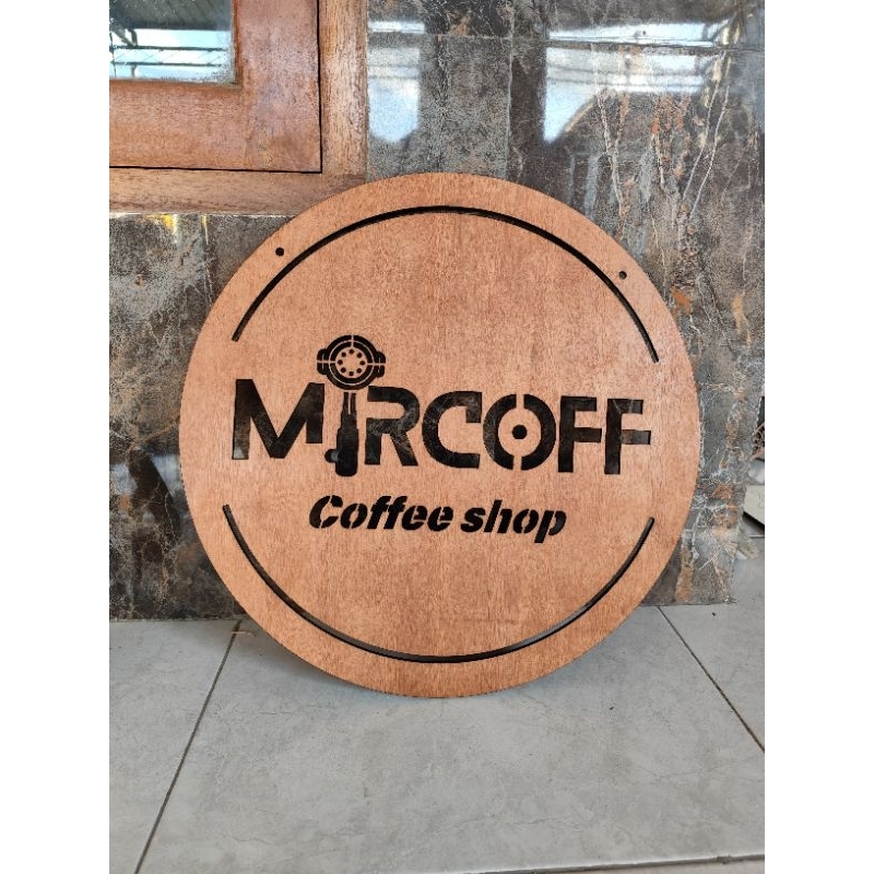 KAYU Custom BUSINESS LOGO NAME BOARD WOODEN MOTIF SIGN BOARD | Shopee ...