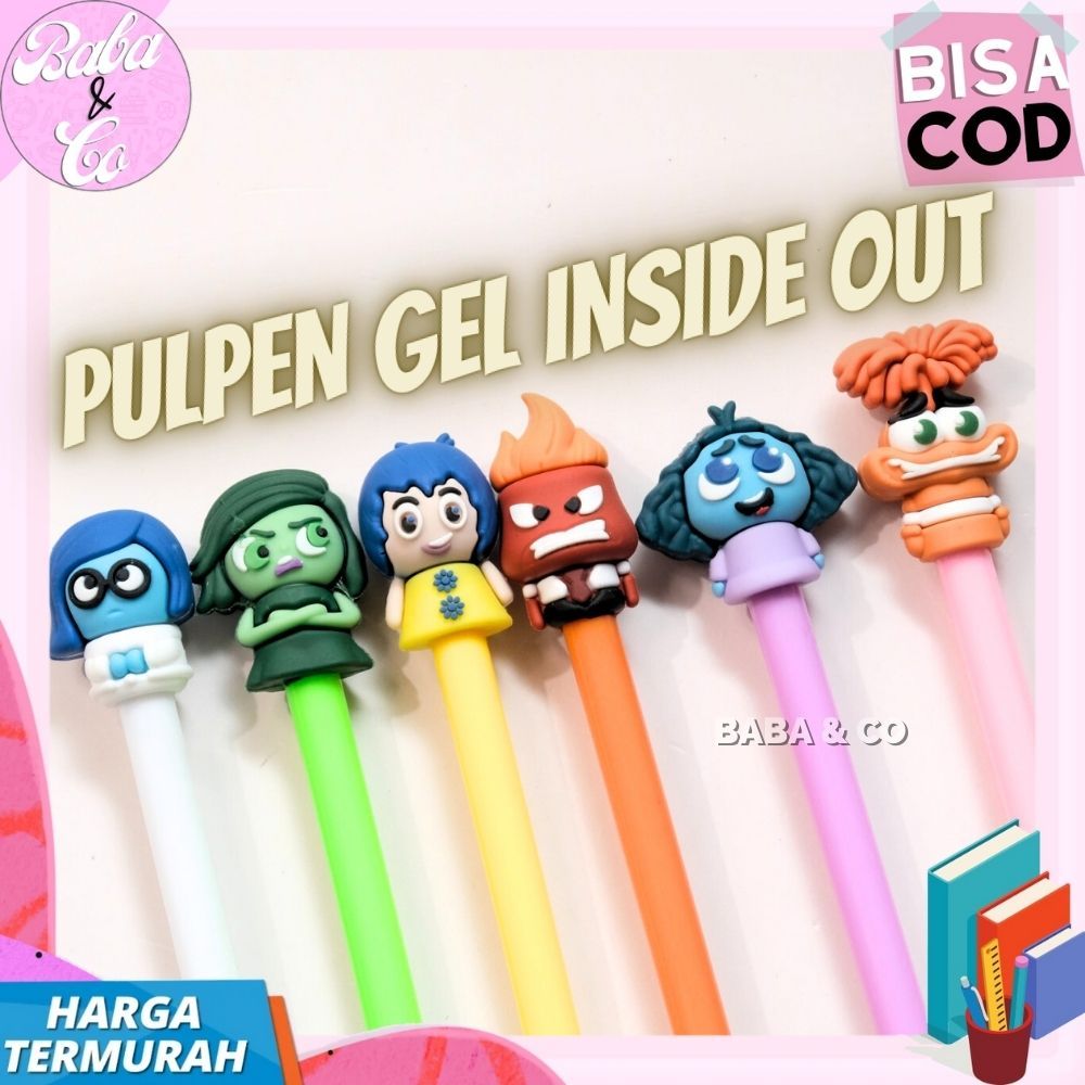 HITAM Cute PEN INSIDE OUT GEL PEN BLACK INK PEN INSIDE OUT PEN CUTE PEN ...