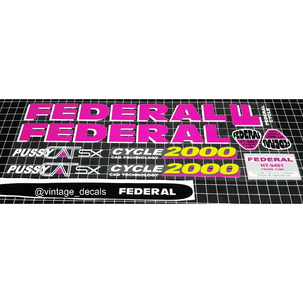 Federal pussy cat PUSSYCAT SX decal sticker | Shopee Malaysia