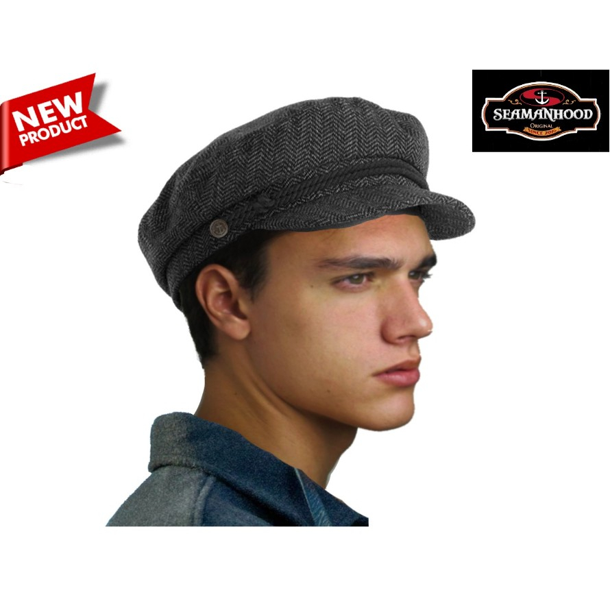 Premium Fidler Hat Wool Tweed - Captain Hat - Sailor Cap Hat - Captain ...