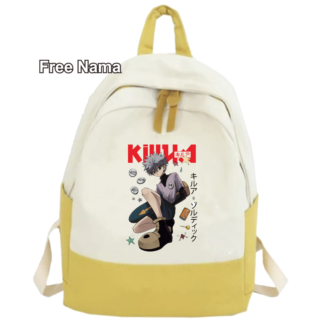 Hunter X Hunter Killua anime character Unisex School Backpack | Shopee ...