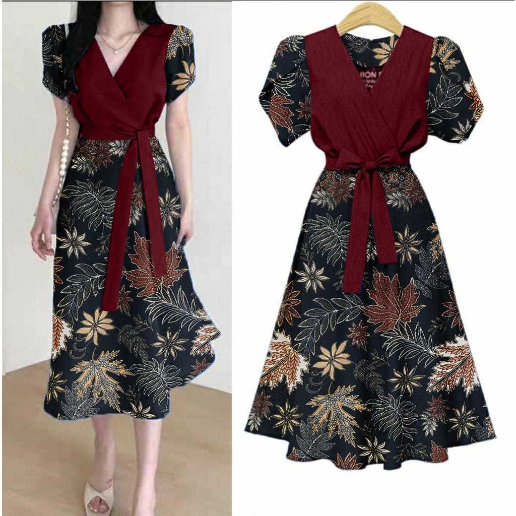{ Thabi } MC DRES DAVIA BATIK / GIRLS OUTFIT / WOMEN'S DRESS / KOREAN ...