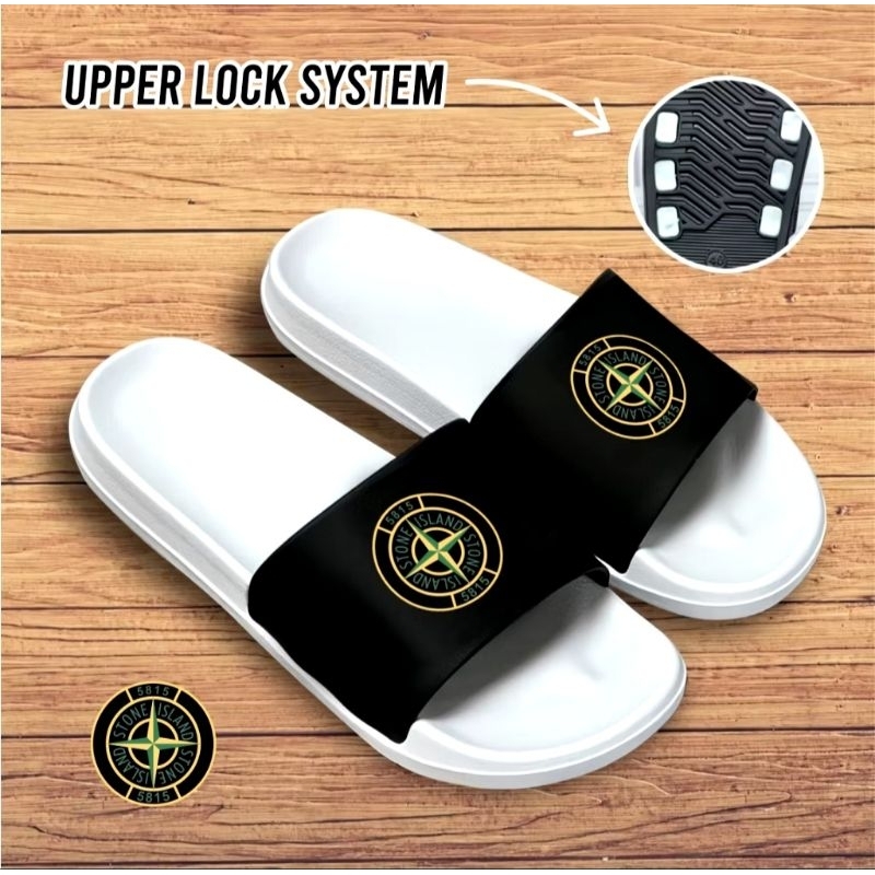 Original Stone Island Men's Women's Slop Sandals Waterproof Anti-Slip ...