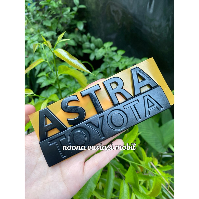 HITAM Matte black Astra Toyota Emblem Logo | Shopee Malaysia
