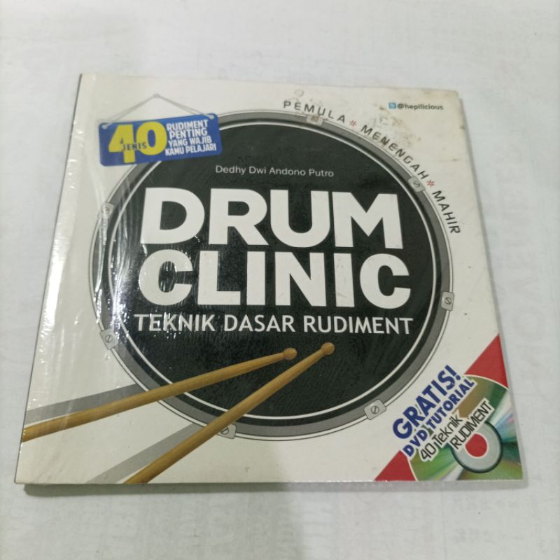 Clinic drum book, basic techniques of rudiments (40 types of important ...