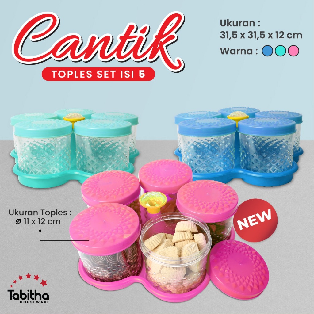 Transparent Aesthetic Jars Snack Jars Set Trays 3,4,5 and 6 Premium ...