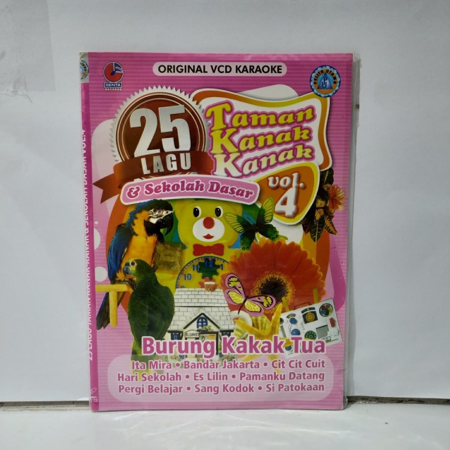 Original VCD 25 Kindergarten & Elementary School Songs Vol.4 | Shopee ...