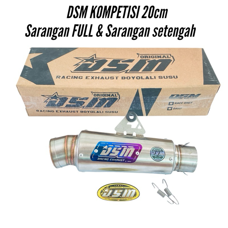 Dsm RACING EXHAUST 20CM COMPETITION EMBLEM TITAN SARFULL AND SARTENG ...