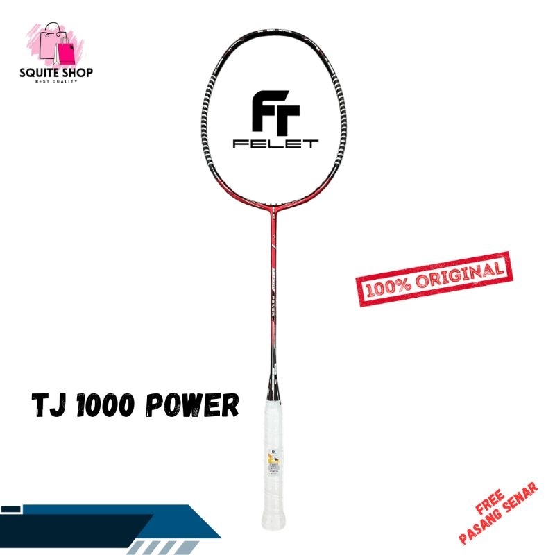 FELET RACKET TJ 1000 POWER CONTROL SPEED 35LBS ORIGINAL BADMINTON ...