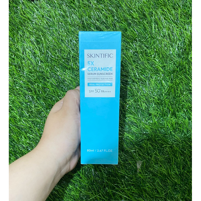 New SKINTIFIC 5x Ceramide Serum Sunscreen SPF 50+ PA++++ 80ml | Shopee ...