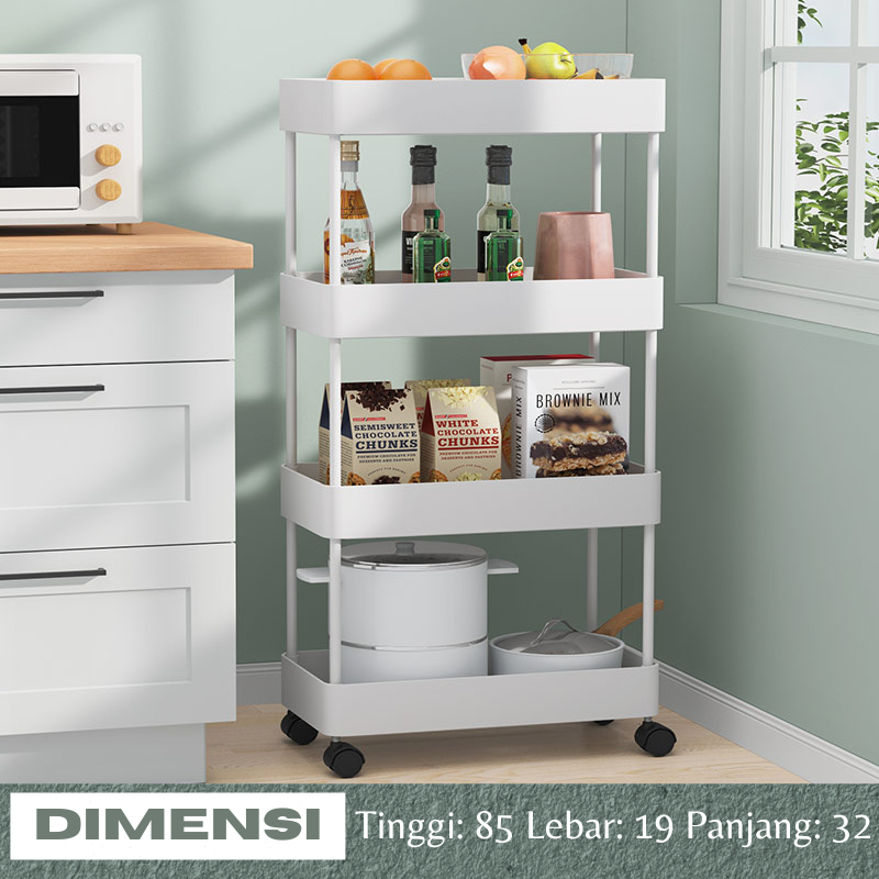 Factory Outlet square kitchen shelf, trolley shelf, bathroom shelf, 4 ...