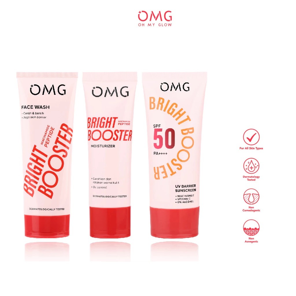 Omg OH MY GLOW BRIGHT BOOSTER SERIES / OMG SKINCARE / OMG PEACH GLOWING ...